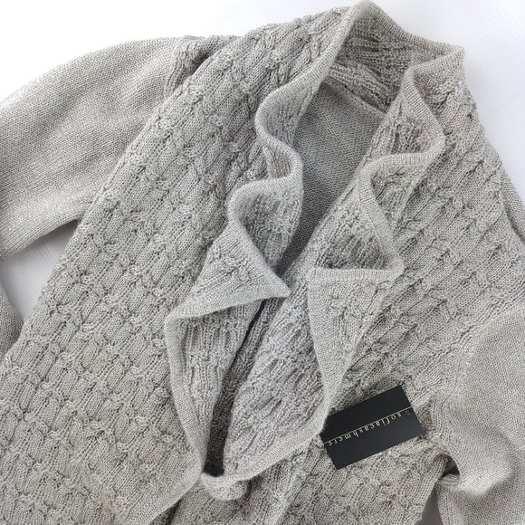 Sofia Cashmere | Sweaters | Sofia Cashmere Cable Waterfall Wrap Open ...